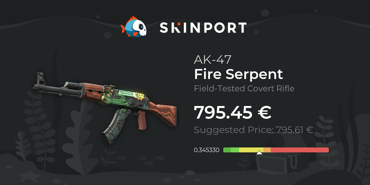 AK-47 | Fire Serpent (Field-Tested) - Counter-Strike 2 - Skinport