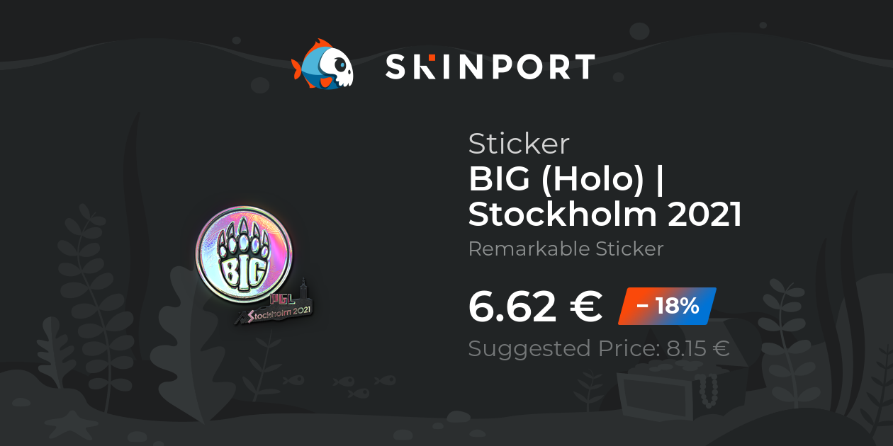 Sticker | BIG (Holo) | Stockholm 2021 - Counter-Strike 2 - Skinport