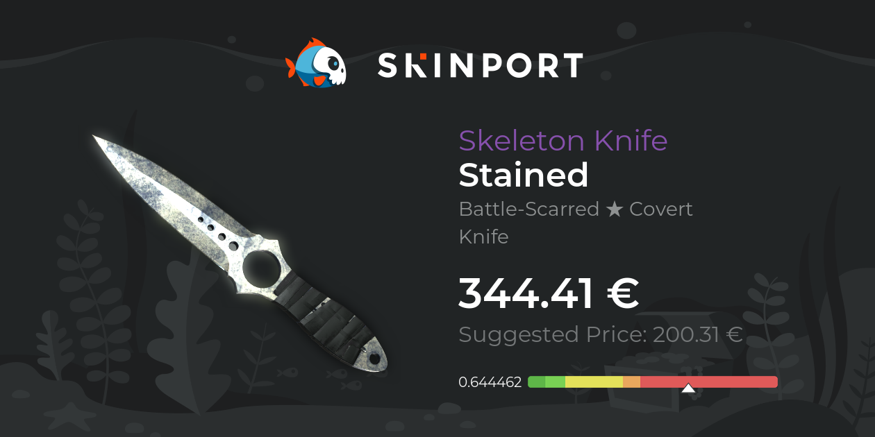 Skeleton Knife | Stained (Battle-Scarred) - Counter-Strike 2 - Skinport