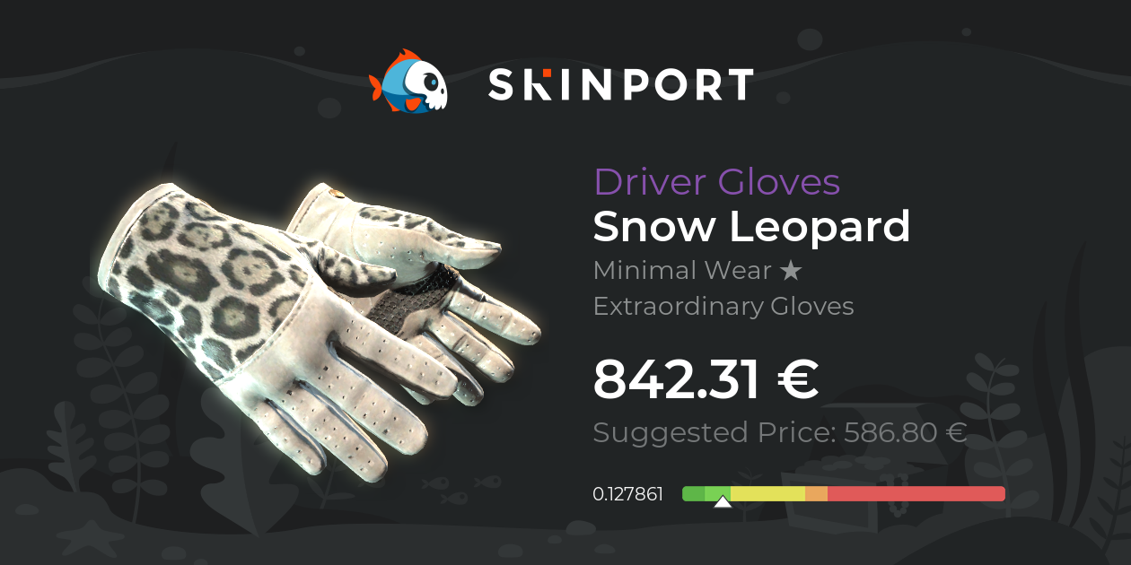 Driver Gloves | Snow Leopard (Minimal Wear) - Counter-Strike 2 - Skinport