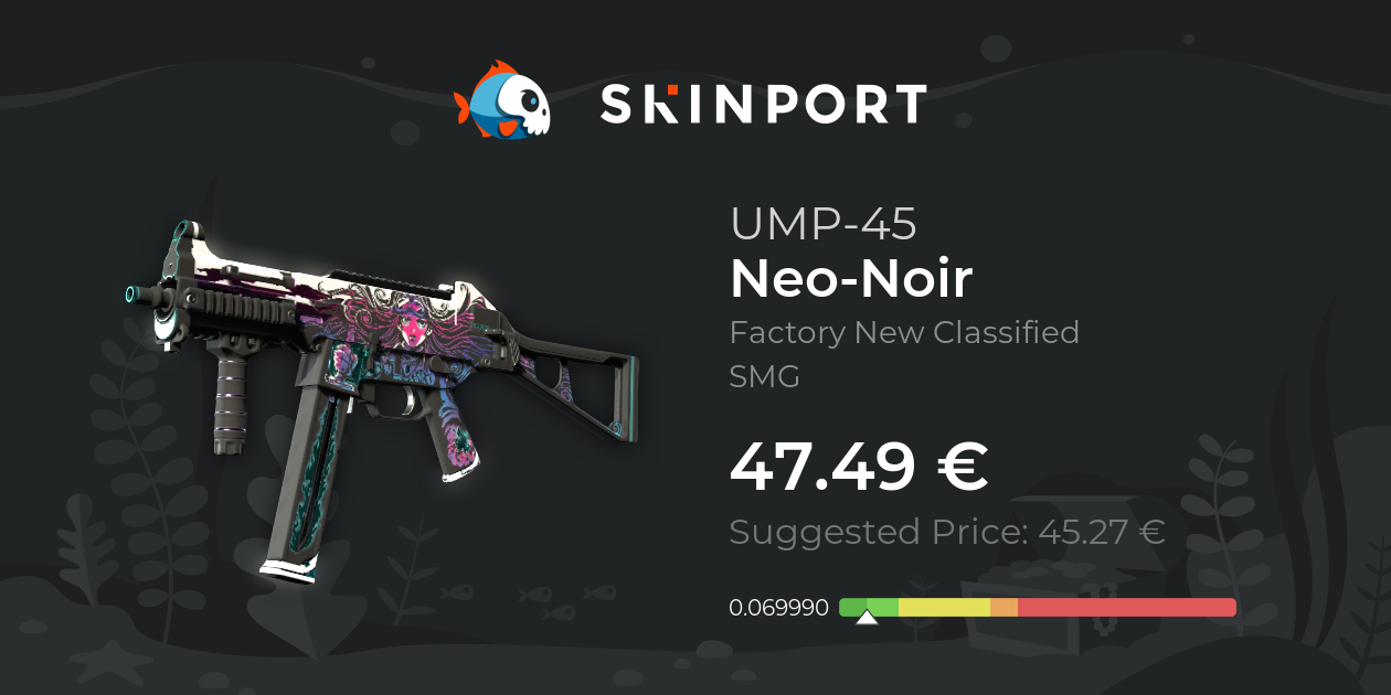 UMP-45 | Neo-Noir (Factory New) - Counter-Strike 2 - Skinport