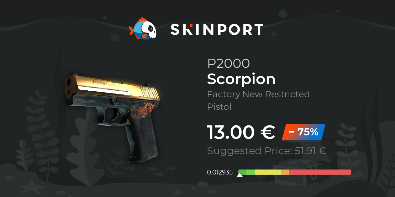 P2000 | Scorpion (Factory New) - CS2 - Skinport