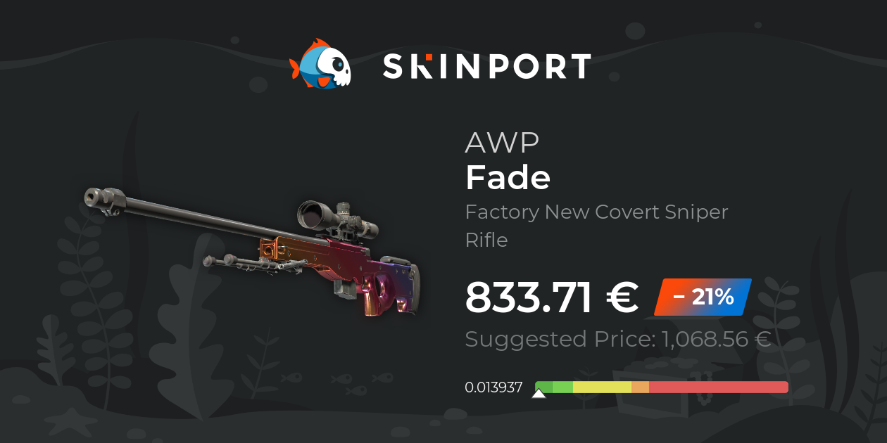 AWP | Fade (Factory New) - Counter-Strike 2 - Skinport