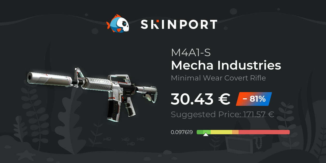 M4A1-S | Mecha Industries (Minimal Wear) - Counter-Strike 2 - Skinport