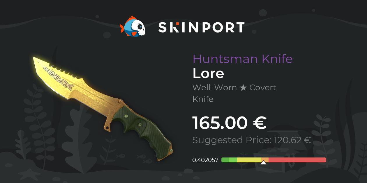 Huntsman Knife | Lore (Well-Worn) - Counter-Strike 2 - Skinport