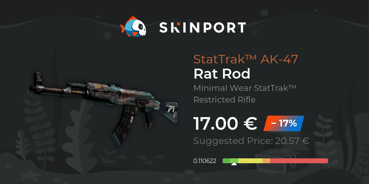 StatTrak™ AK-47 | Rat Rod (Minimal Wear) - CS2 - Skinport