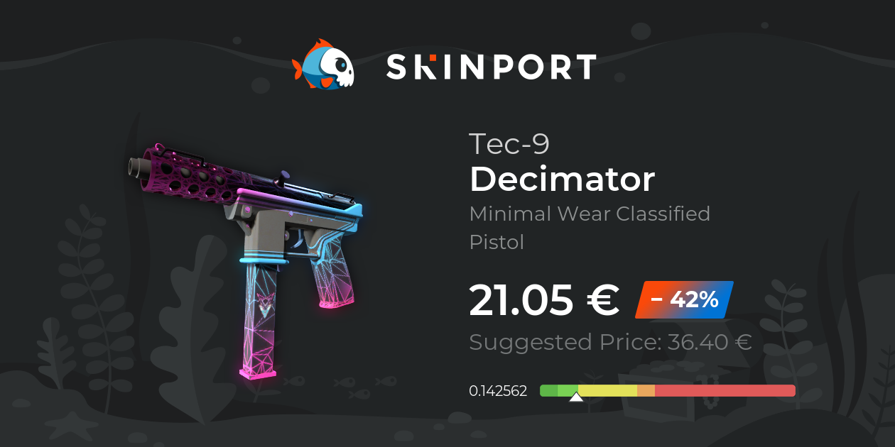 Tec-9 | Decimator (Minimal Wear) - Counter-Strike 2 - Skinport