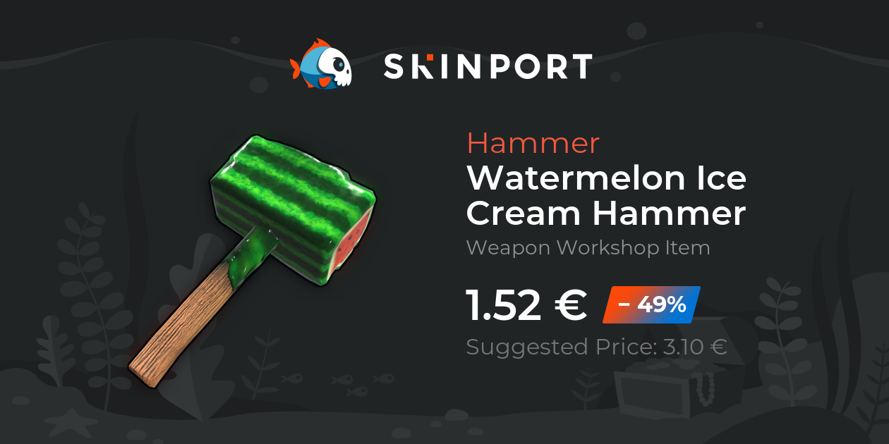 Watermelon Ice Cream Hammer - Rust - Skinport