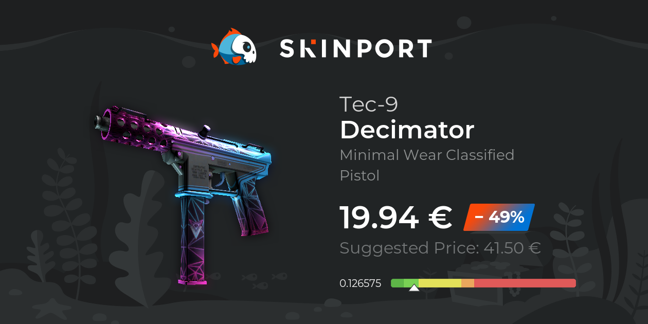 Tec-9 | Decimator (Minimal Wear) - Counter-Strike 2 - Skinport