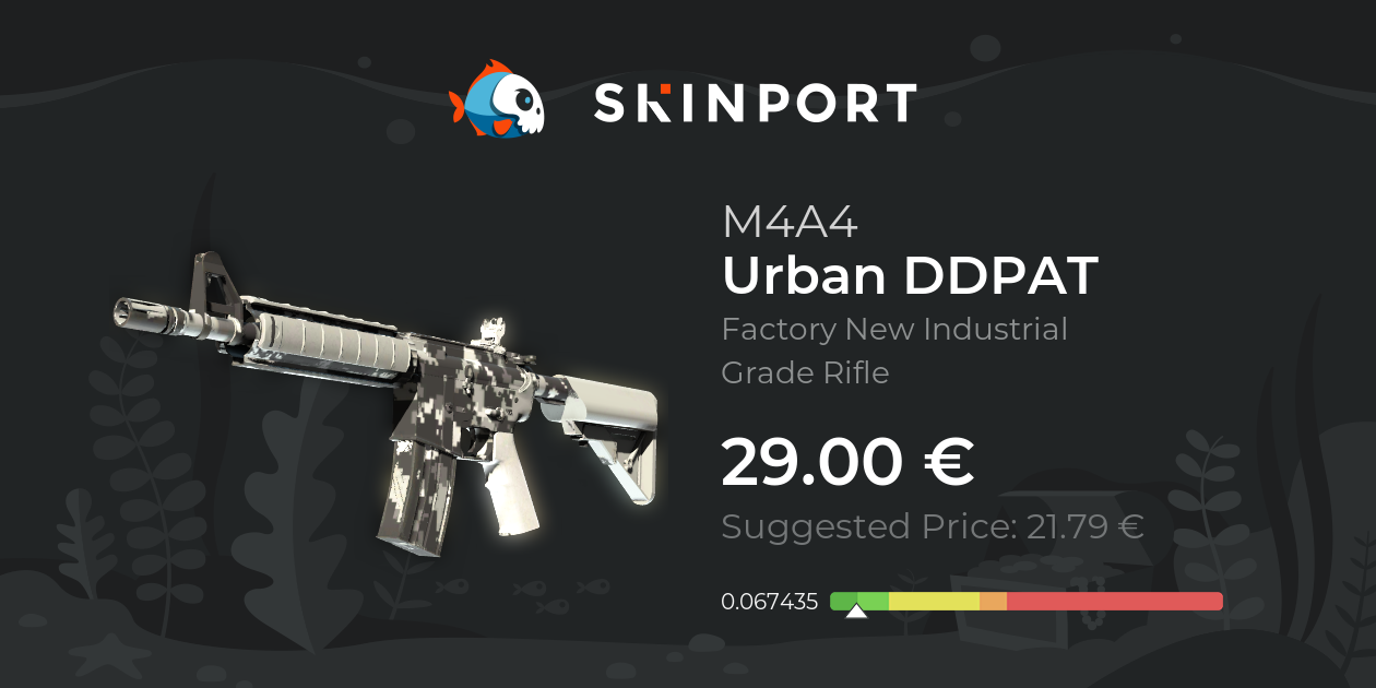 M4A4 | Urban DDPAT (Factory New) - Counter-Strike 2 - Skinport