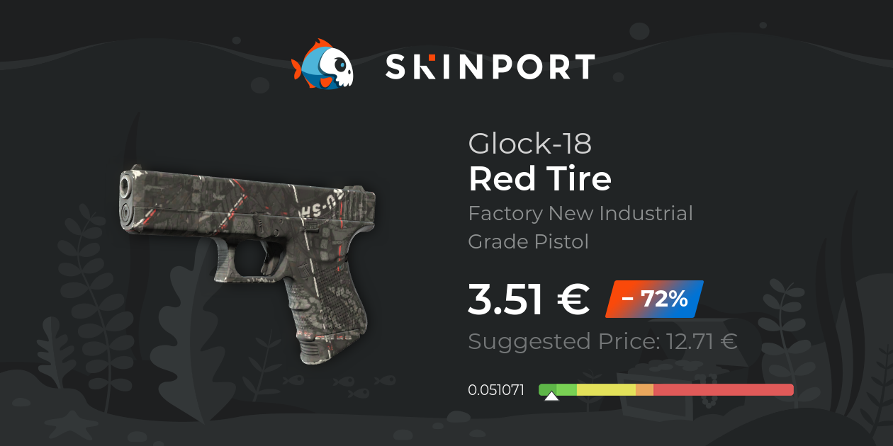 Glock-18 | Red Tire (Factory New) - Counter-Strike 2 - Skinport