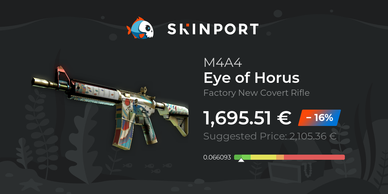 M4A4 | Eye of Horus (Fabrikneu) - CS:GO - Skinport