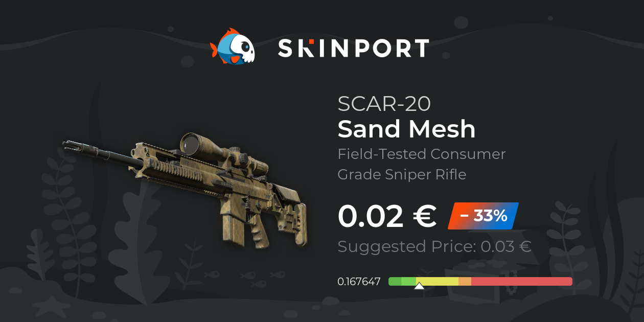 SCAR-20 | Sand Mesh (Field-Tested) - Counter-Strike 2 - Skinport