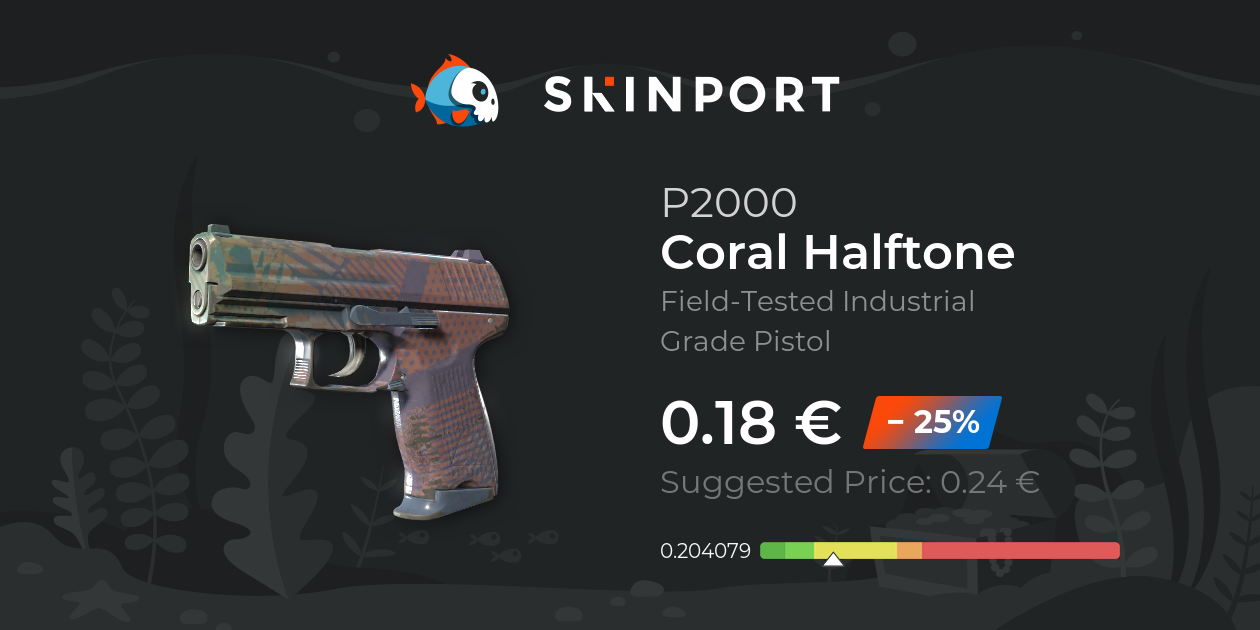 P2000 | Coral Halftone (Field-Tested) - Counter-Strike 2 - Skinport