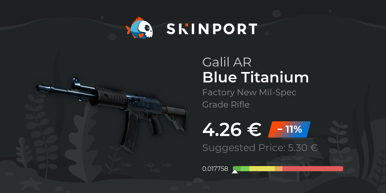 Galil AR | Blue Titanium (Factory New) - CS2 - Skinport