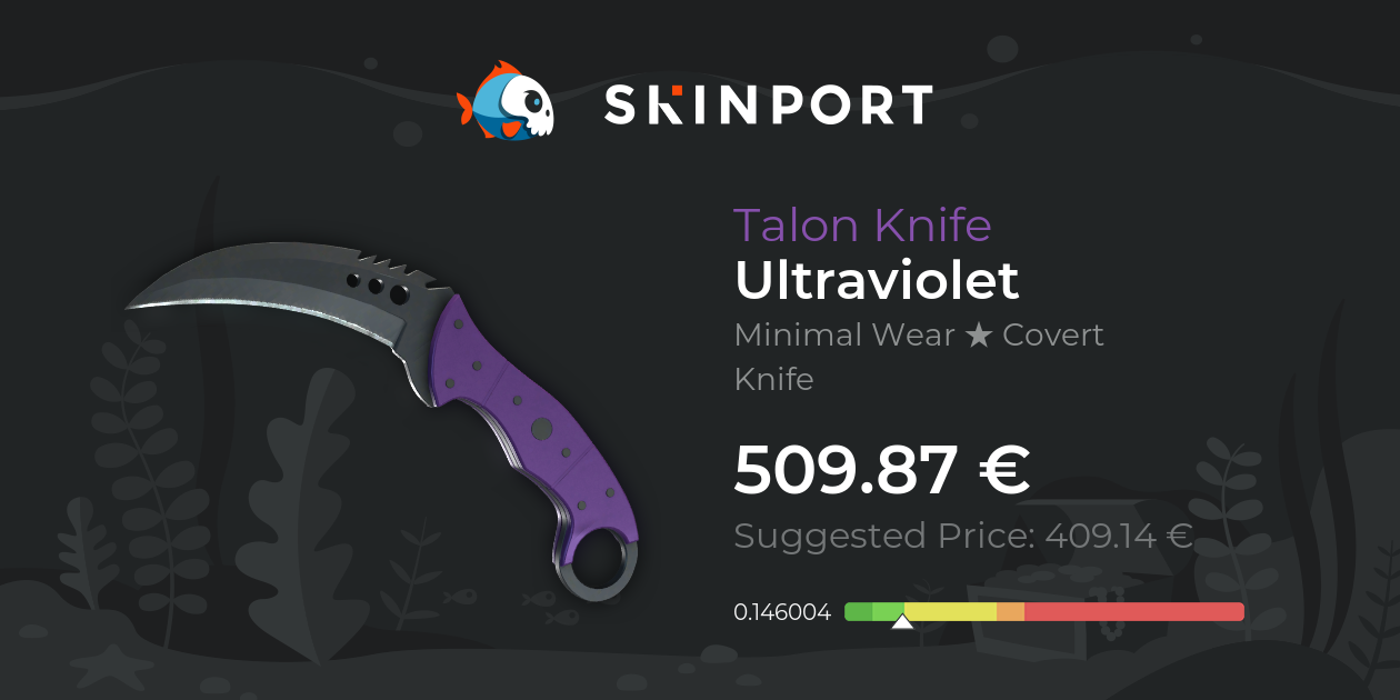 Talon Knife | Ultraviolet (Minimal Wear) - Counter-Strike 2 - Skinport