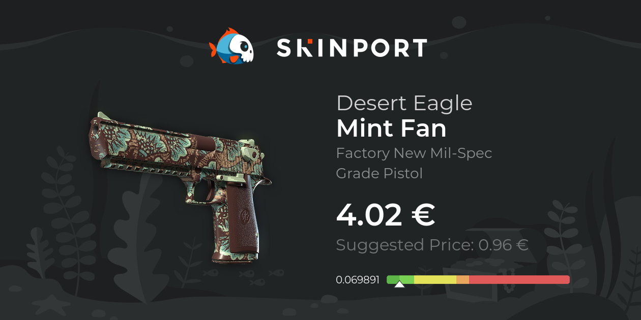 Desert Eagle Mint Fan Factory New Counter Strike 2 Skinport