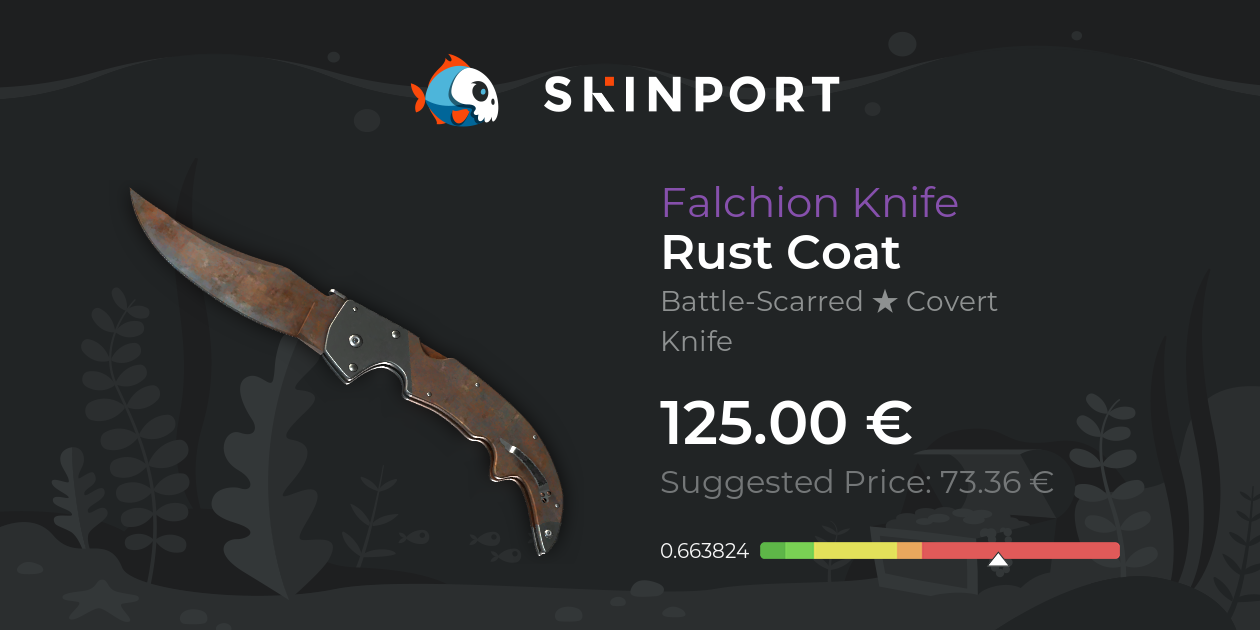 Falchion Knife | Rust Coat (Battle-Scarred) - Counter-Strike 2 - Skinport