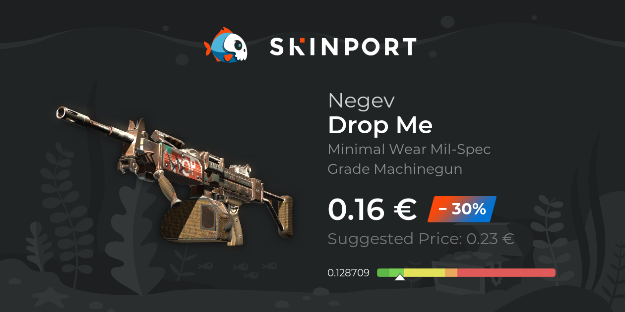 Negev | Drop Me (Minimal Wear) - Counter-Strike 2 - Skinport