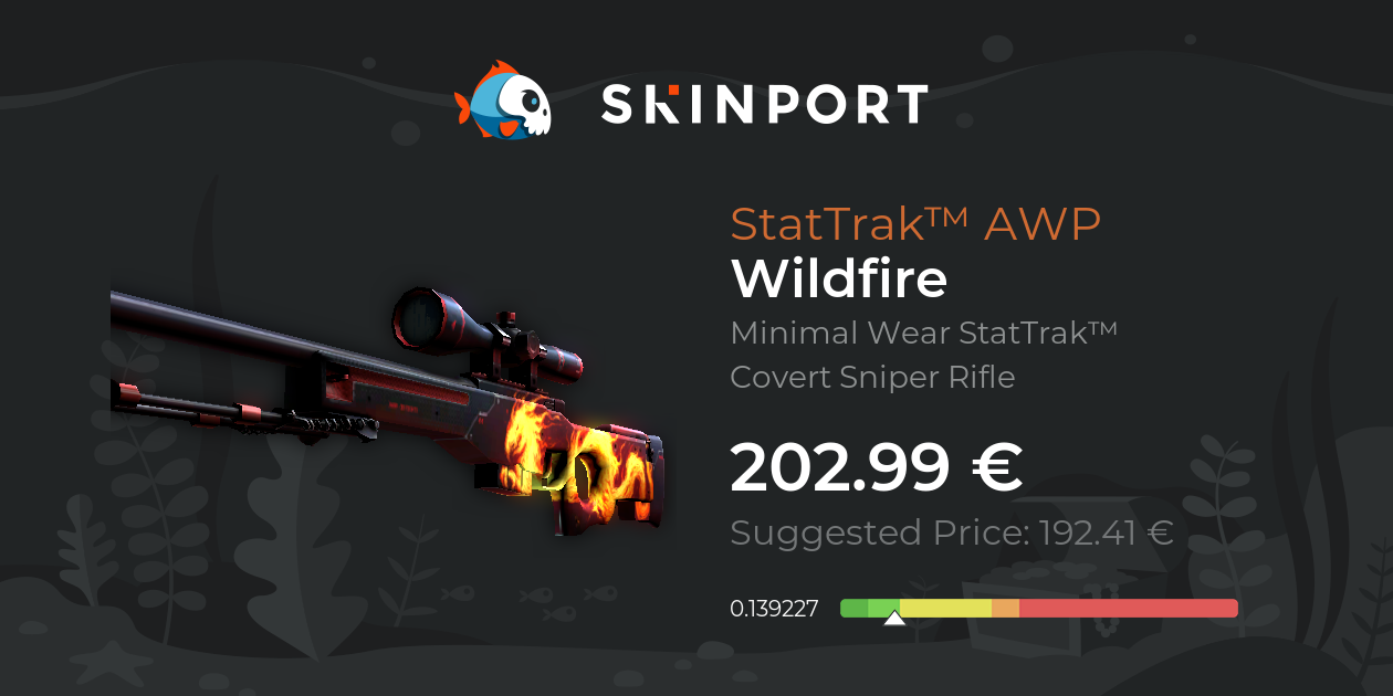 StatTrak™ AWP | Wildfire (Minimal Wear) - Counter-Strike 2 - Skinport