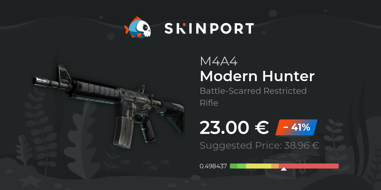 M4A4 | Modern Hunter (Battle-Scarred) - CS2 - Skinport