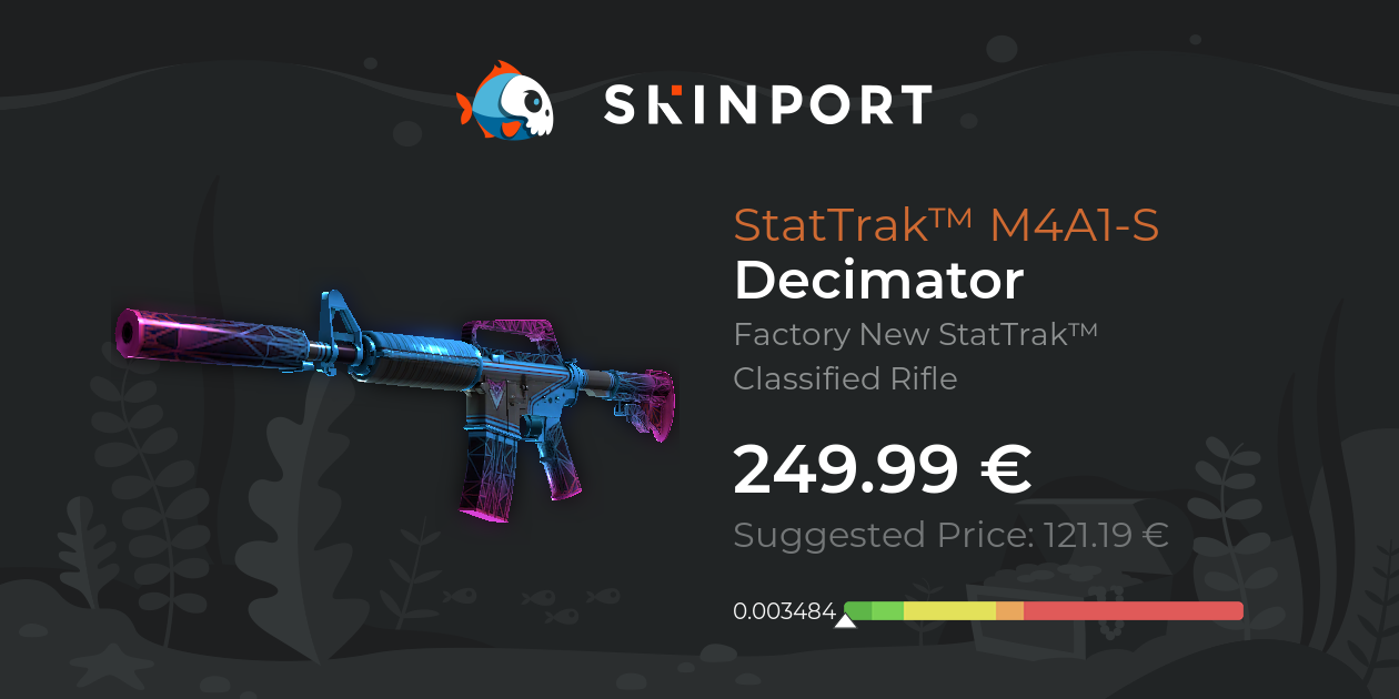 StatTrak™ M4A1-S | Decimator (Factory New) - Counter-Strike 2 - Skinport