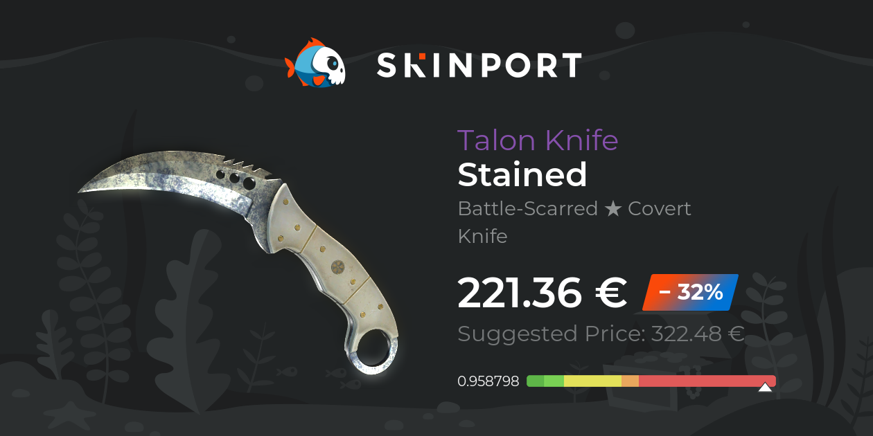 Talon Knife | Stained (Battle-Scarred) - Counter-Strike 2 - Skinport