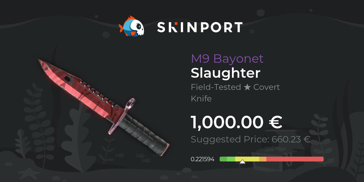 M9 Bayonet | Slaughter (Field-Tested) - Counter-Strike 2 - Skinport