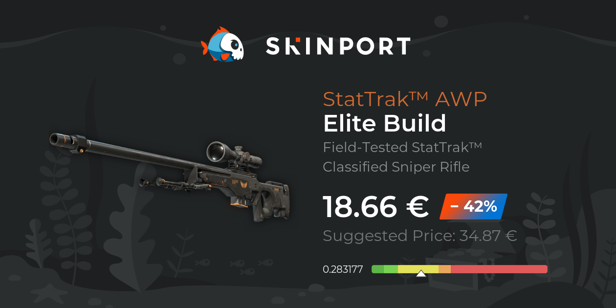 StatTrak™ AWP | Elite Build (Field-Tested) - Counter-Strike 2 - Skinport