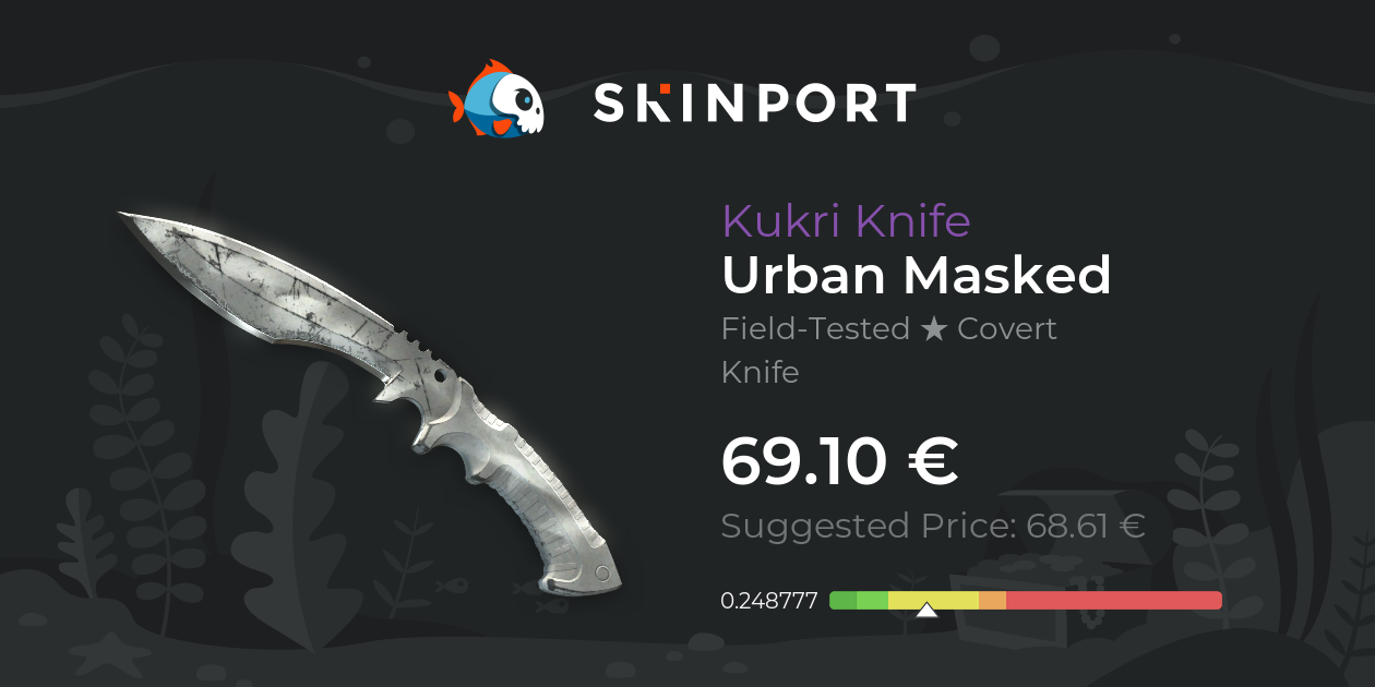 Kukri Knife | Urban Masked (Field-Tested) - Counter-Strike 2 - Skinport