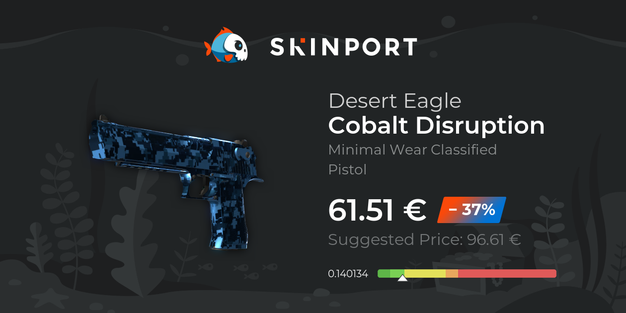 Desert Eagle | Cobalt Disruption (Minimal Wear) - Counter-Strike 2 ...