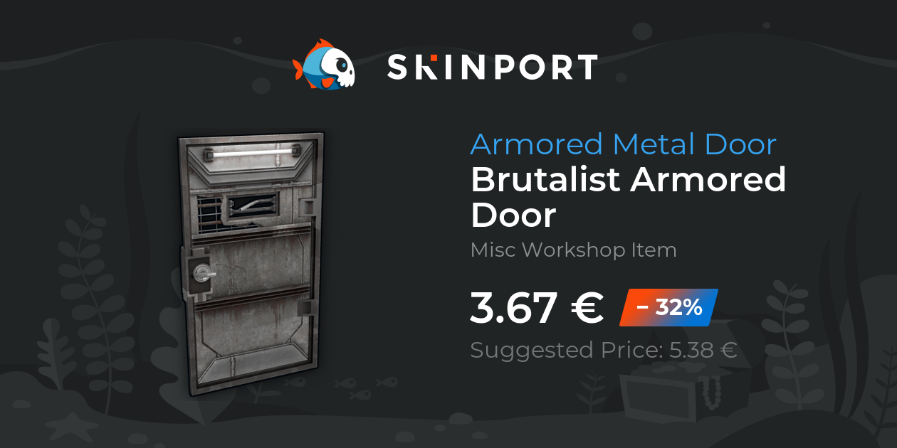 Brutalist Armored Door - Rust - Skinport
