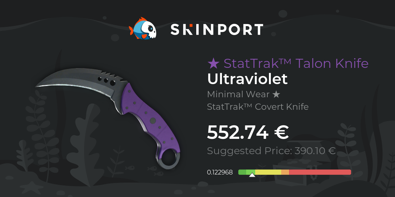 StatTrak™ Talon Knife | Ultraviolet (Minimal Wear) - Counter-Strike 2 ...