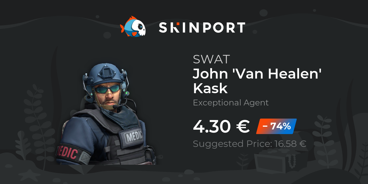 John 'Van Healen' Kask | SWAT - CS2 - Skinport