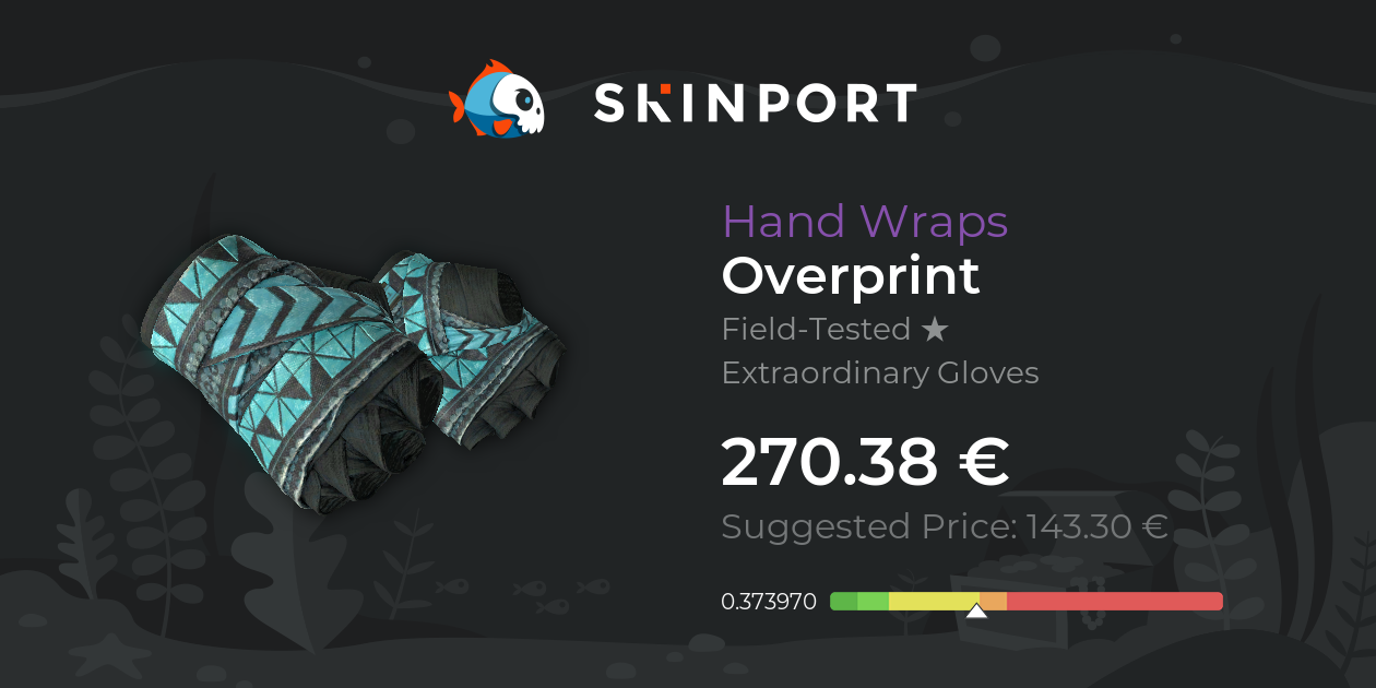 Hand Wraps | Overprint (Field-Tested) - CS2 - Skinport