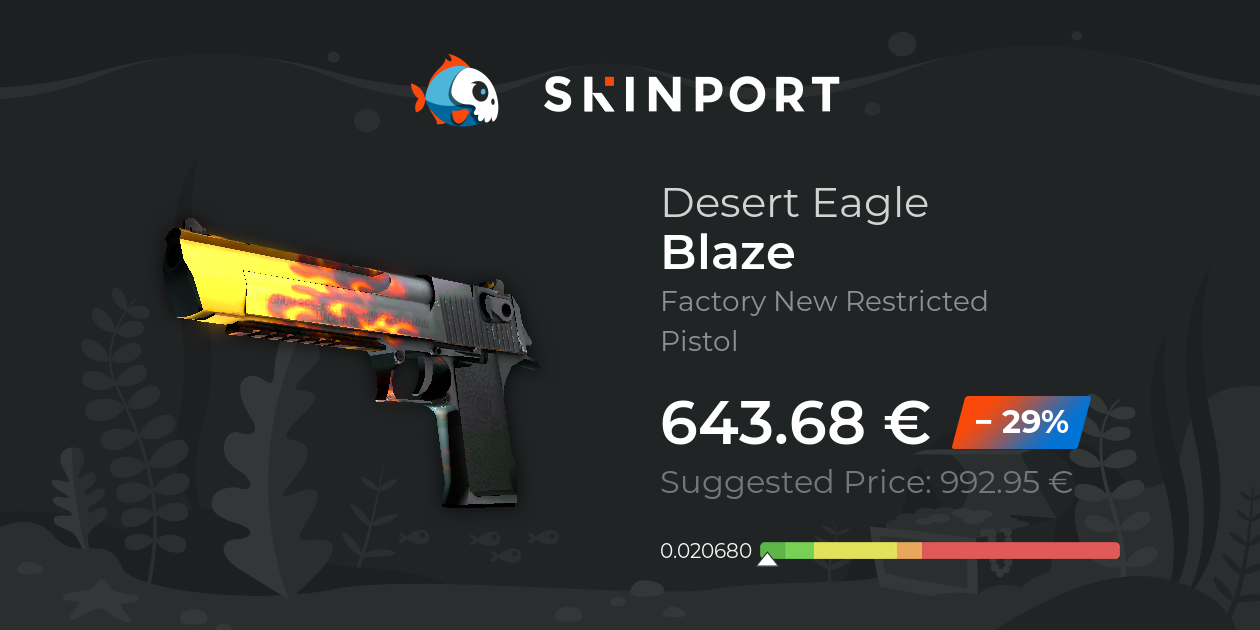 Desert Eagle | Blaze (Factory New) - CS2 - Skinport