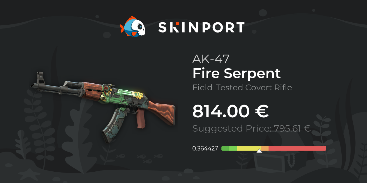 AK-47 | Fire Serpent (Field-Tested) - Counter-Strike 2 - Skinport